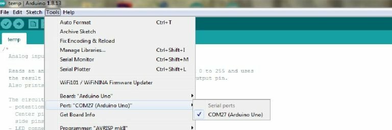 INTERFACING LM35 TEMPERATURE SENSOR WITH ARDUINO UNO | PICTOROBO